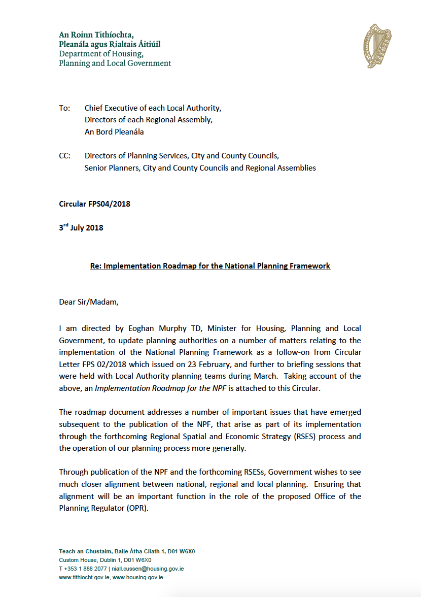 Ireland 2040 Our Plan National Planning Framework Nuacht